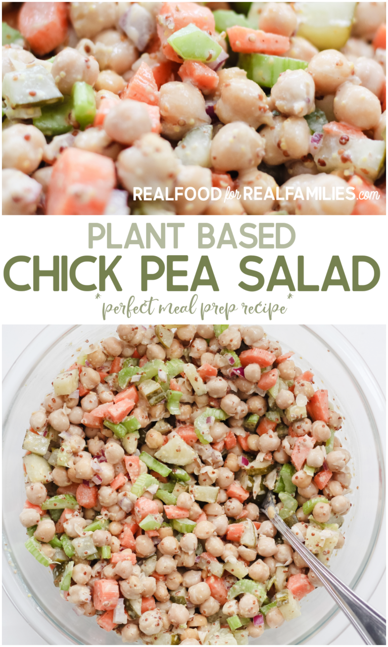 Dill pickle chick pea salad - Real Food for Real Families